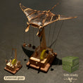 ChameleonDecor Art Artisan Handcrafted Wooden Automaton Manta Ray ...